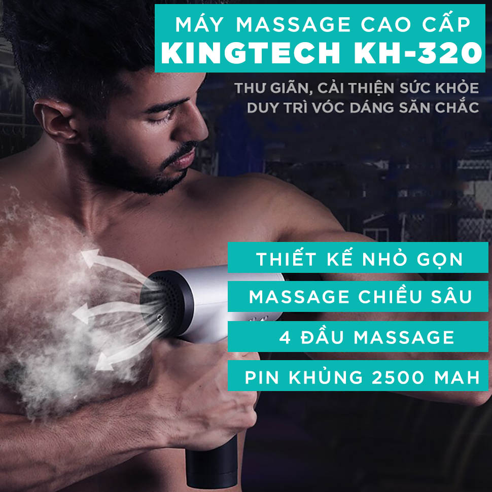 Máy Massage Cầm Tay Đa Năng KINGTECH KH-320 - KINGTECH Official Store